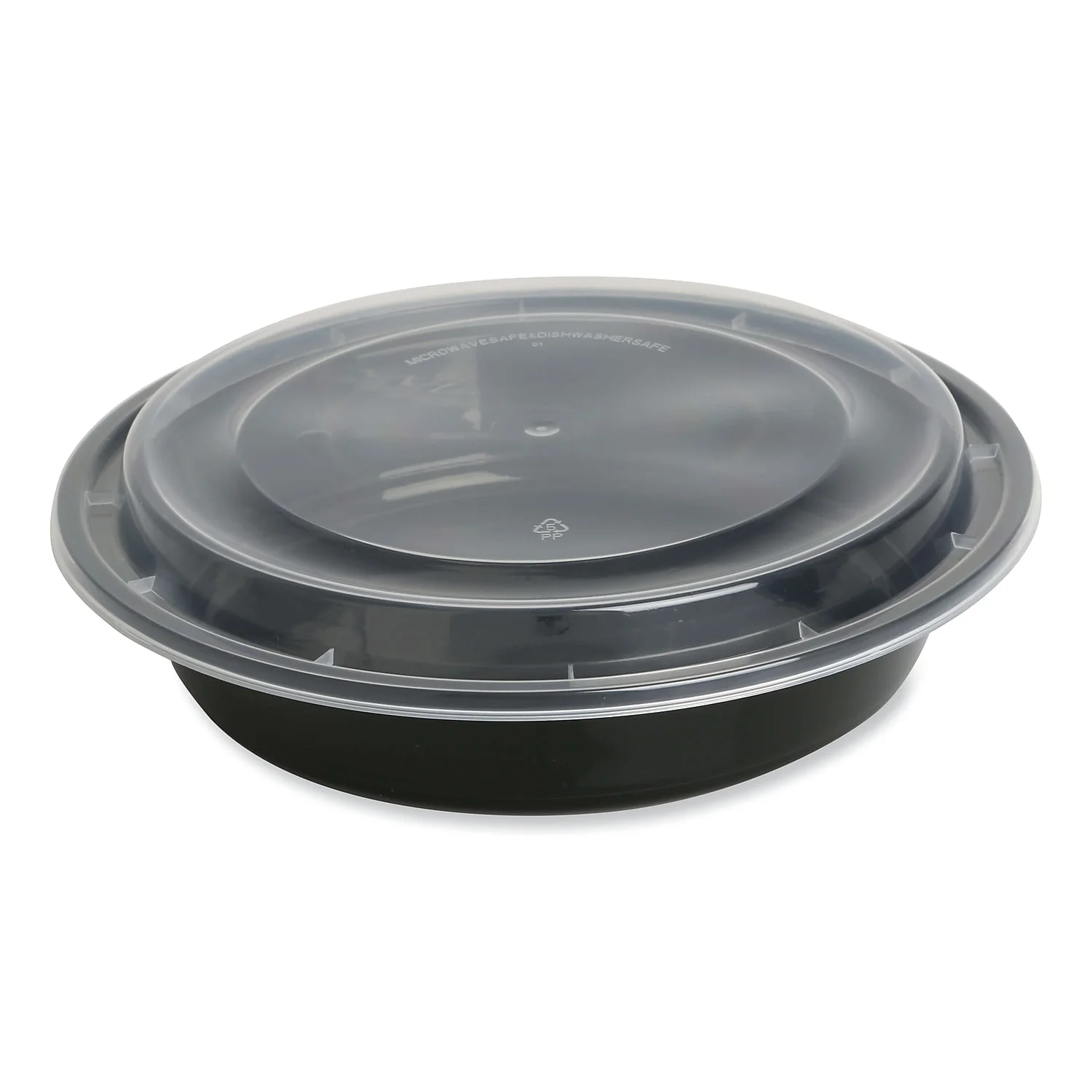 Microwaveable Black Round Container - 150 unit | SupplyCityLLC.com